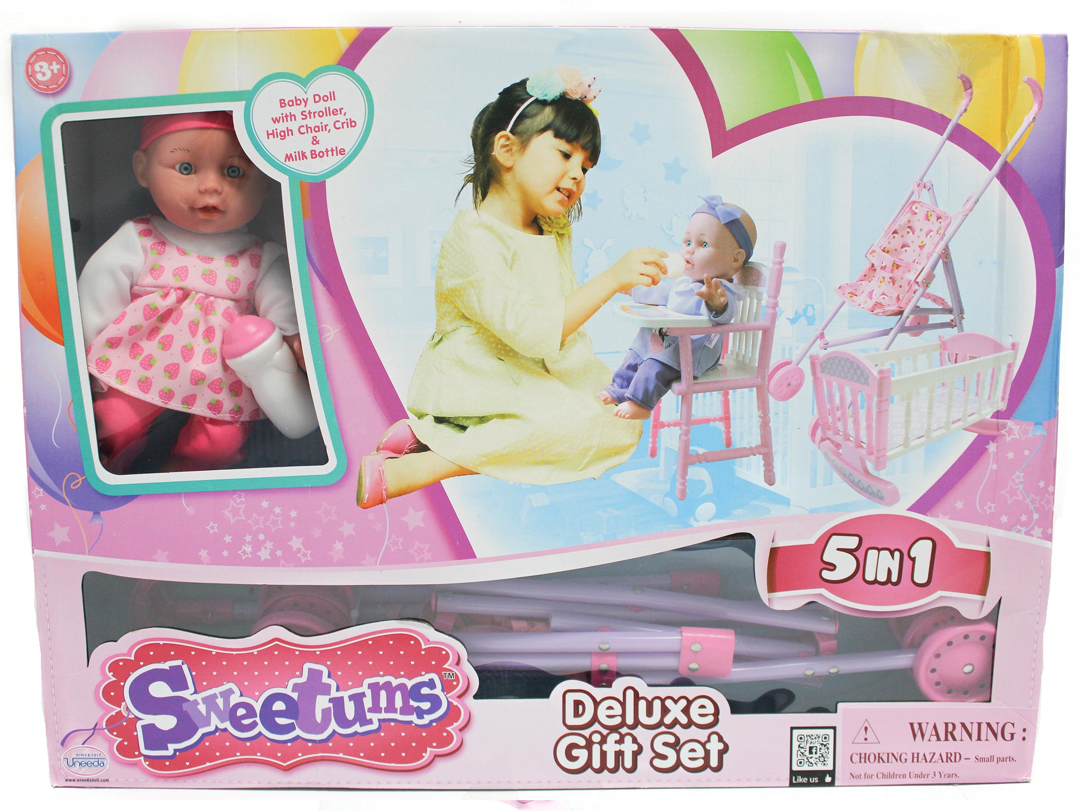 Sweetums Deluxe 5 in 1 Doll Set — Uneeda Doll
