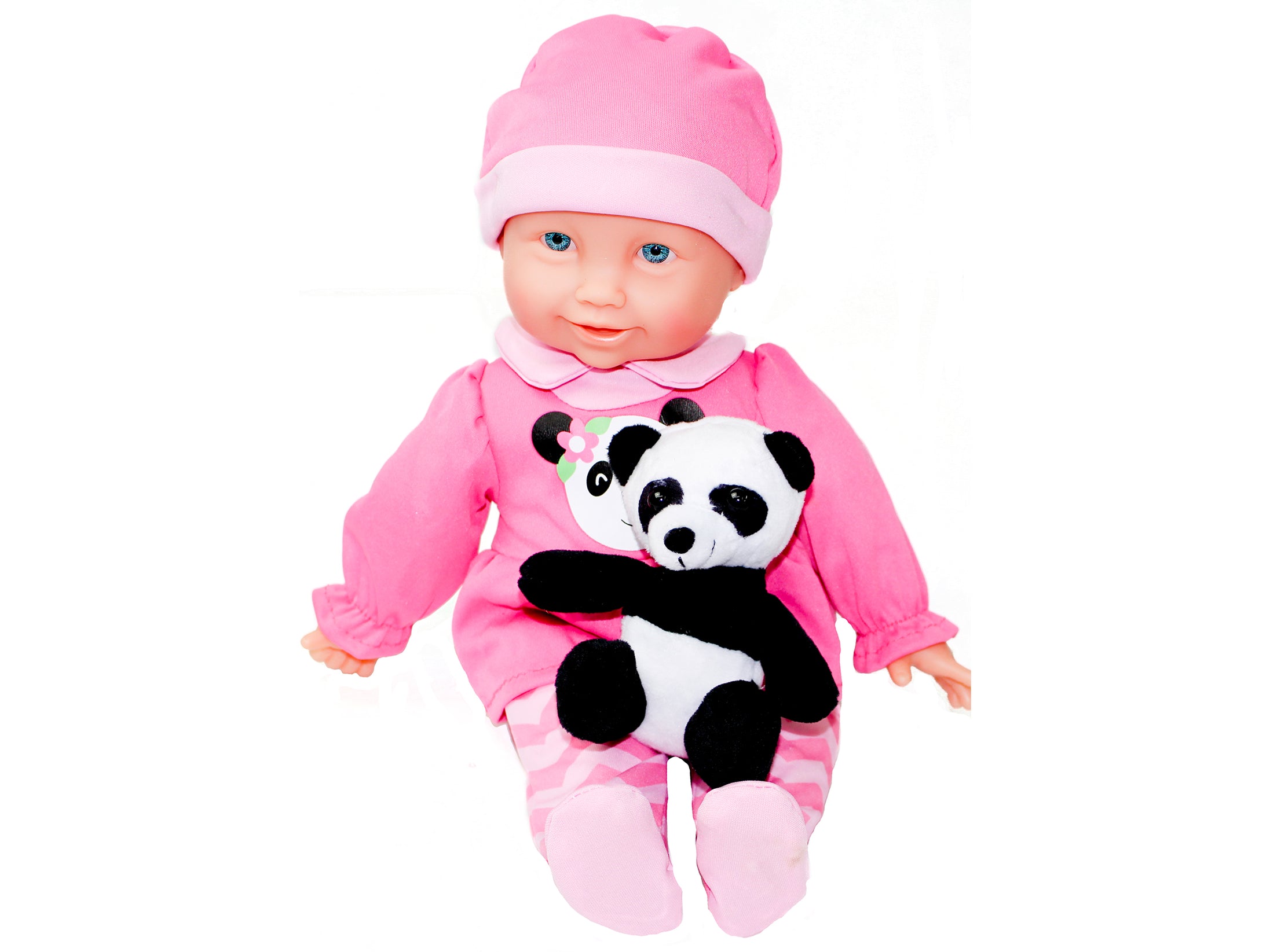 Baby First Born 14'' Doll & Stuffed Animal Doll Set — Uneeda Doll